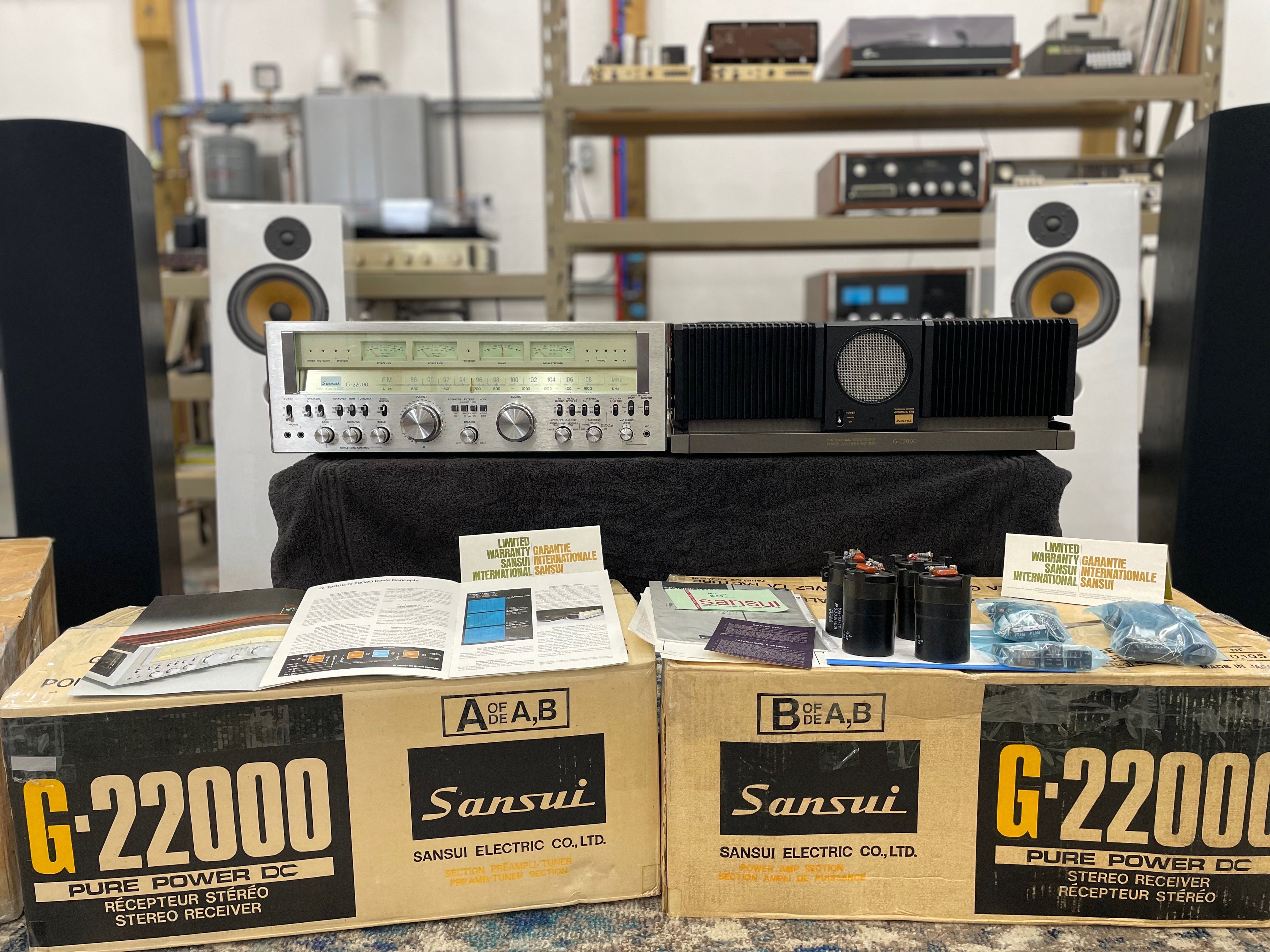 Sansui G22000 Receiver. Restored and Includes Factory Boxes and Litera